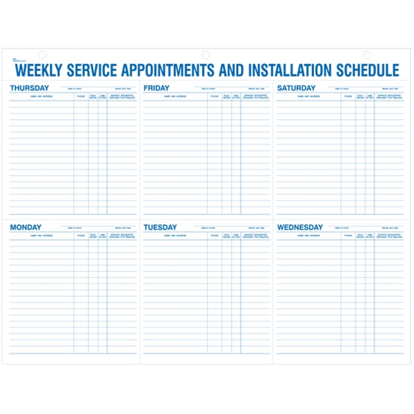 My Dealer Supply - Weekly Service Appointments and Installation ...