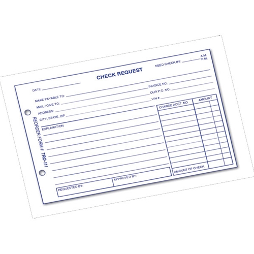 My Dealer Supply - Check Request Form