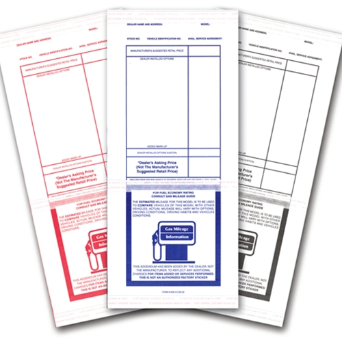 Addendum Stickers - My Dealer Supply