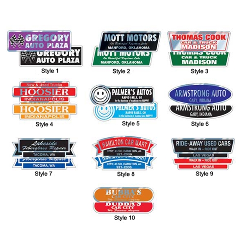Chrome Polyester Dealer Decals | MyDealerSupply