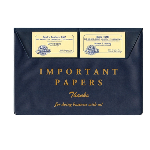 My Dealer Supply - Vinyl Document Wallets